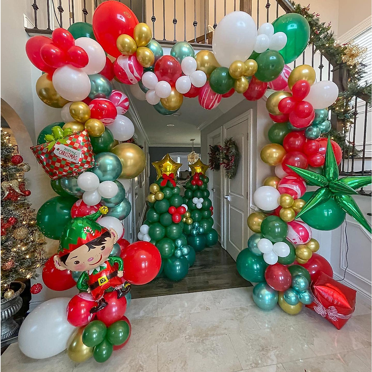 Dark Green Balloons 100pcs Dark Green Balloon Garland Arch Kit 5/10/12/18 Inch Different Sizes Dark Green Matte Latex Balloon for Baby Shower Birthday Jungle Safari Party Decorations Christmas Balloon
