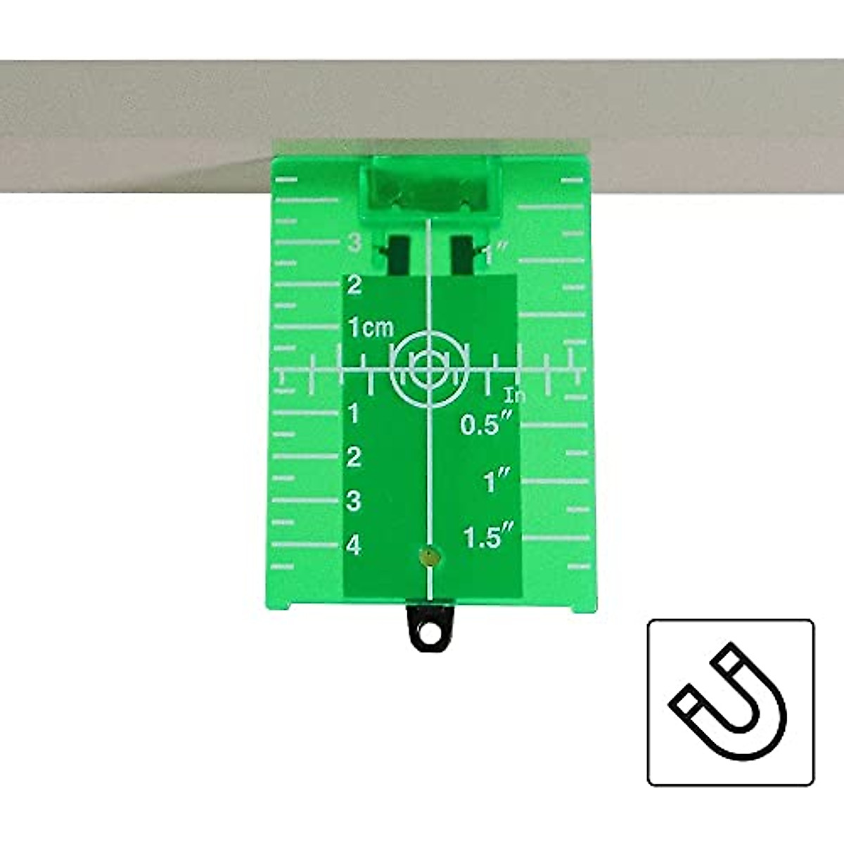 Reflective Target Canada Magnetic Laser Target Plate (Target Plate With Stand for Green Laser), 4inch x 3inch