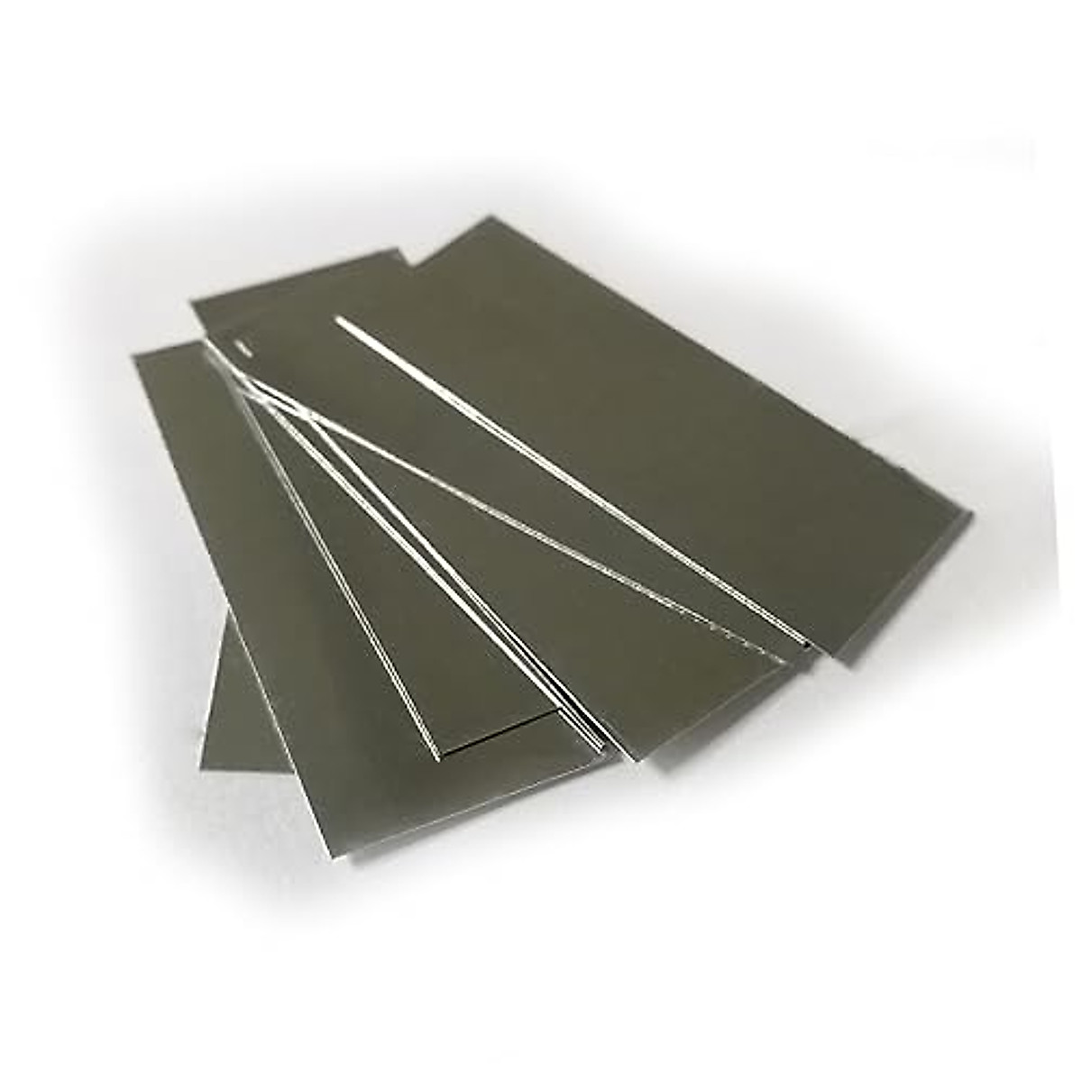 2 Pcs Zinc Fruit Electrode Strip Plate Material Battery Material Experimental Device Battery Tester Electrode Plate Silver Toyvian