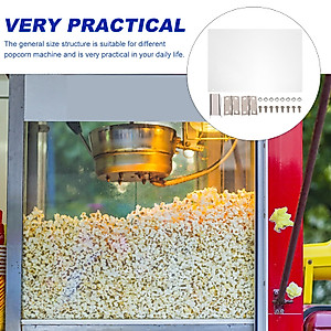 ABOOFAN Commercial Popcorn Machine Door Panel, PVC Thicken Popcorn Popper Machine Panel Replacement for Popcorn Machine Parts 28.6 * 21.5cm