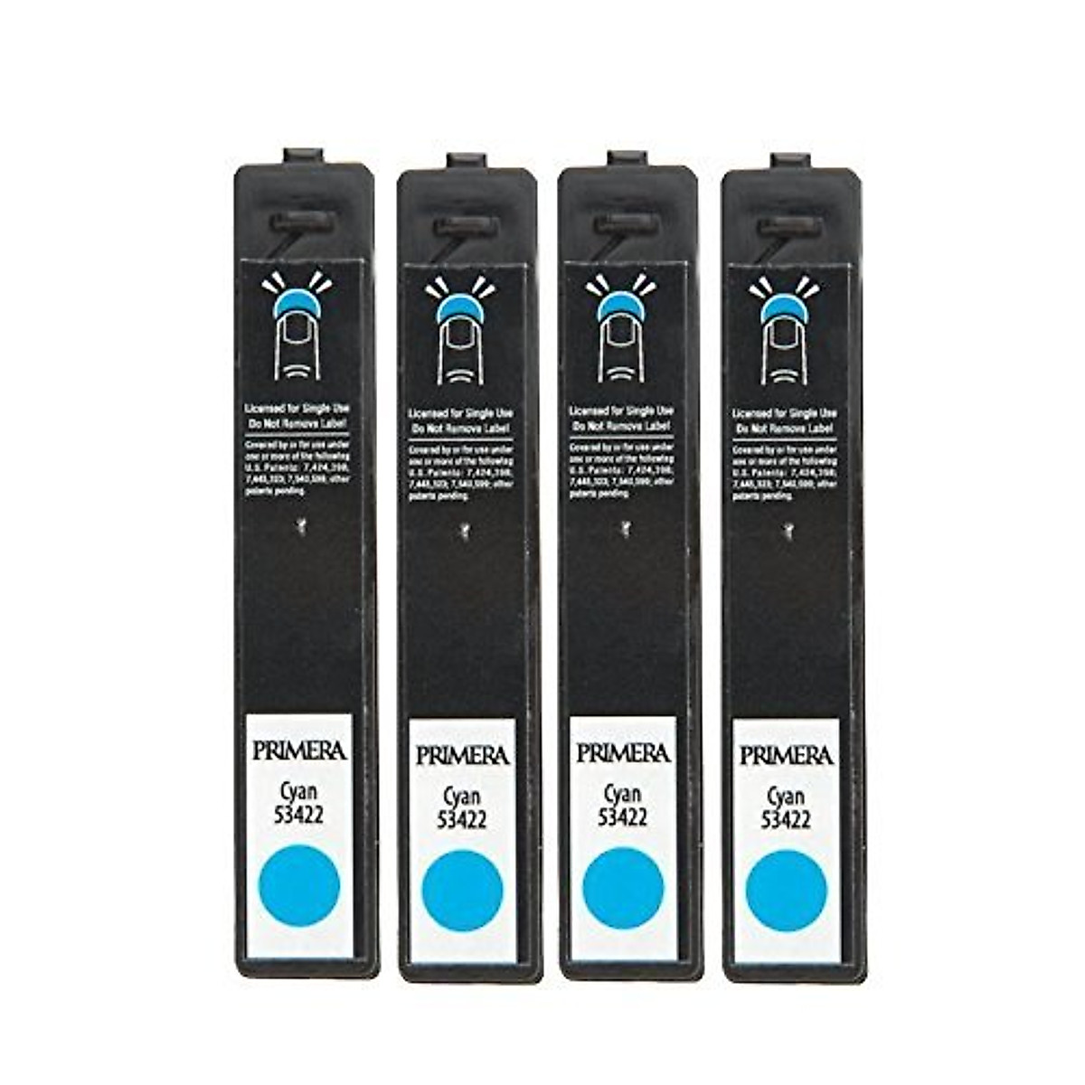 Primera 53422 LX900 High Yield Cyan Ink Cartridge, 4-Pack