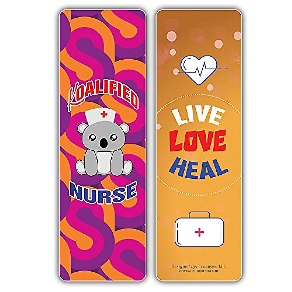 I am a Nurse Bookmarks (60-Pack) – Daily Inspirational Card Set – Interesting Book Page Clippers – Great Gifts for Nurses and Aspiring Nurses