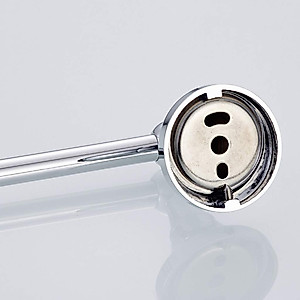 JHSLXD.YSPJ Bathroom Single Shot Towel Rod Household Washing Hands Brass Chrome Towel Rack Hotel Metal Tower Hanger Bathroom Hardware Accessories 60CM,Chrome