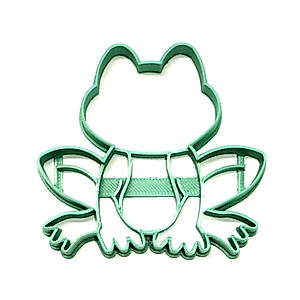 FROG WITH DETAIL AMPHIBIAN COOKIE CUTTER MADE IN USA PR4460