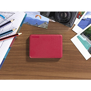 Toshiba Canvio Advance 4TB Portable External Hard Drive USB 3.0, Red - HDTCA40XR3CA