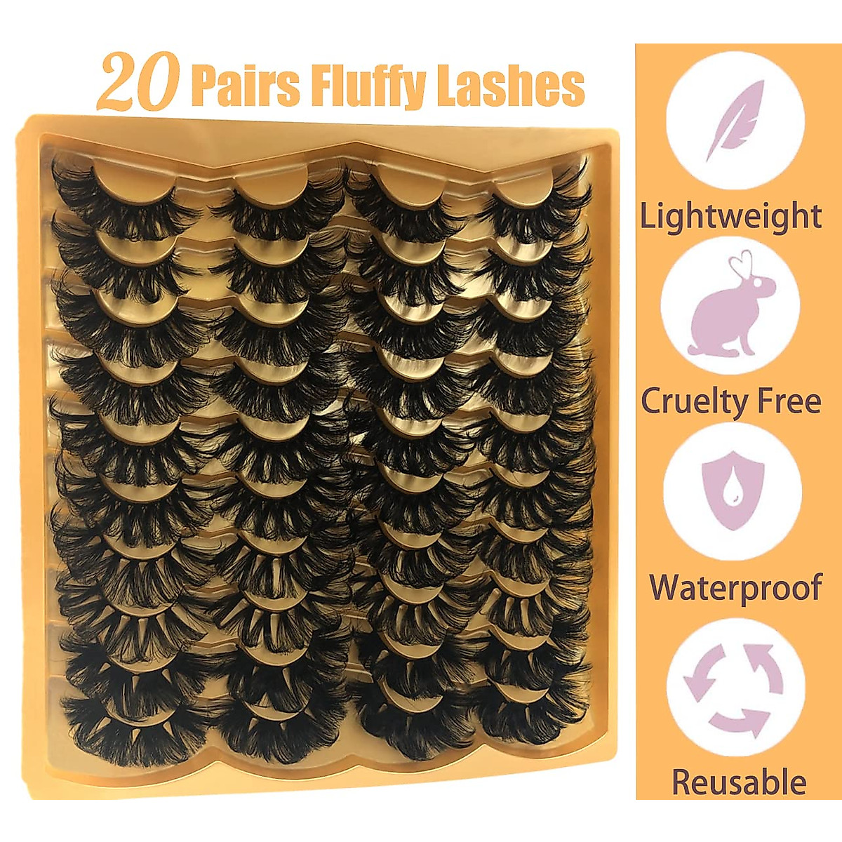 25MM Mink Lashes 25 mm False Eyelashes Long 20 Pairs Pack Dramatic 5D Full Volume Fake Eyelashes 5 Styles Wispy Curly Mink Eyelashes Wholesale, by TIMELABS