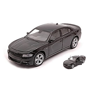 Scale Model Compatible with Dodge Charger R/T Black 1:24 Welly WE24079BK