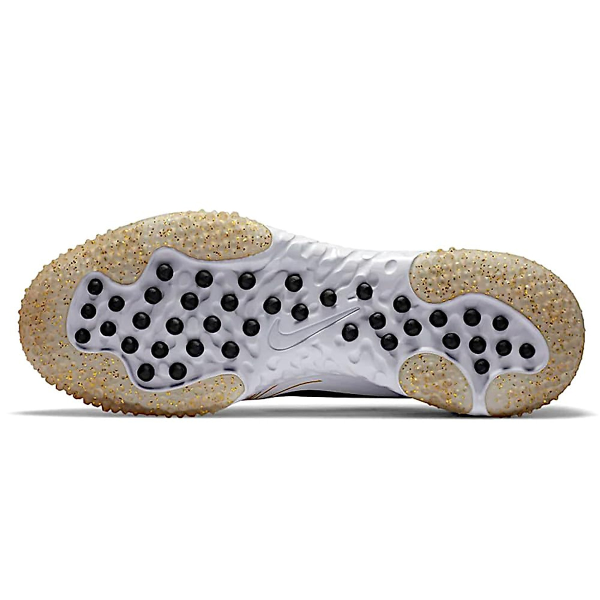 Nike Men's Alpha Huarache Elite 3 Premium Turf Baseball Shoes (10 US, White/Metallic Vivid Gold/Black)