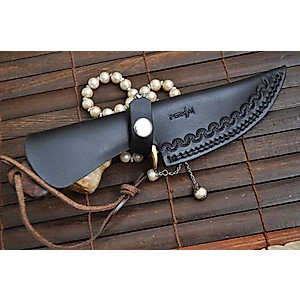Perkin - Custom Damascus Handmade Hunting Knife - Bushcraft Knife