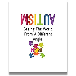 The World From A Different Angle | Autism Awareness Decor | Autism Classroom | Boho Rainbow Decor Classroom | Autism Sign | Autism Art Wall Decor Classroom | Autistic decorations - 8x10 unframed print