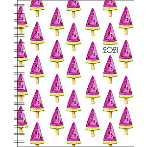 2021 Weekly To-Go 7.5x9.75 Wire-o Watermelons Plastic