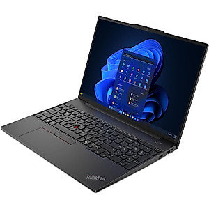 Lenovo ThinkPad E16 Gen 1 School & Business Laptop 16.0" IPS WUXGA (Intel i7-1355U, 24GB RAM, 1TB M.2 2242 SSD, Backlit KYB, FP Reader, Thunderbolt 4, WiFi 6, W11P) w/DKZ USB Port Expander