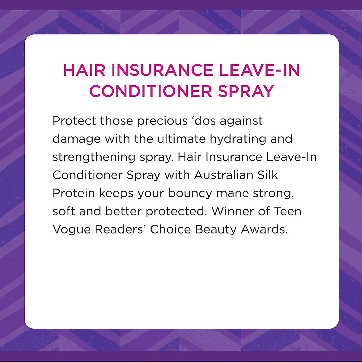 Aussie Hair Insurance Leave-In Conditioner 8 Fl Oz (Pack of 3)