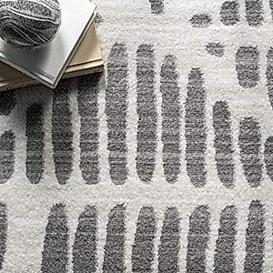 nuLOOM Truly Abstract Diamonds Area Rug, 8' x 10', Light Grey