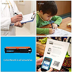 Color4work Compatible Toner and Drum Replacement for HP 32A CF232A Toner Drum 1-Pack and HP 30X CF230X Toner Cartridge 2-Pack for Laserjet Pro M203dw M203d M203dn M227fdw M227fdn Printer