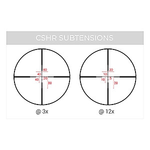 Maven CRS.1-3 - 12X40 SFP Lightweight Hunting Rifle Scope