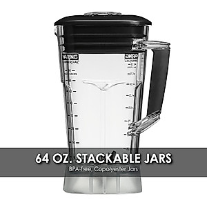 Waring Commercial TBB160P6 TORQ 2 Horsepower Blender, Electronic Keypad with 60-Second Countdown Timer and a 64 oz. BPA Free Copolyester Container, 120V, 5-15 Phase Plug