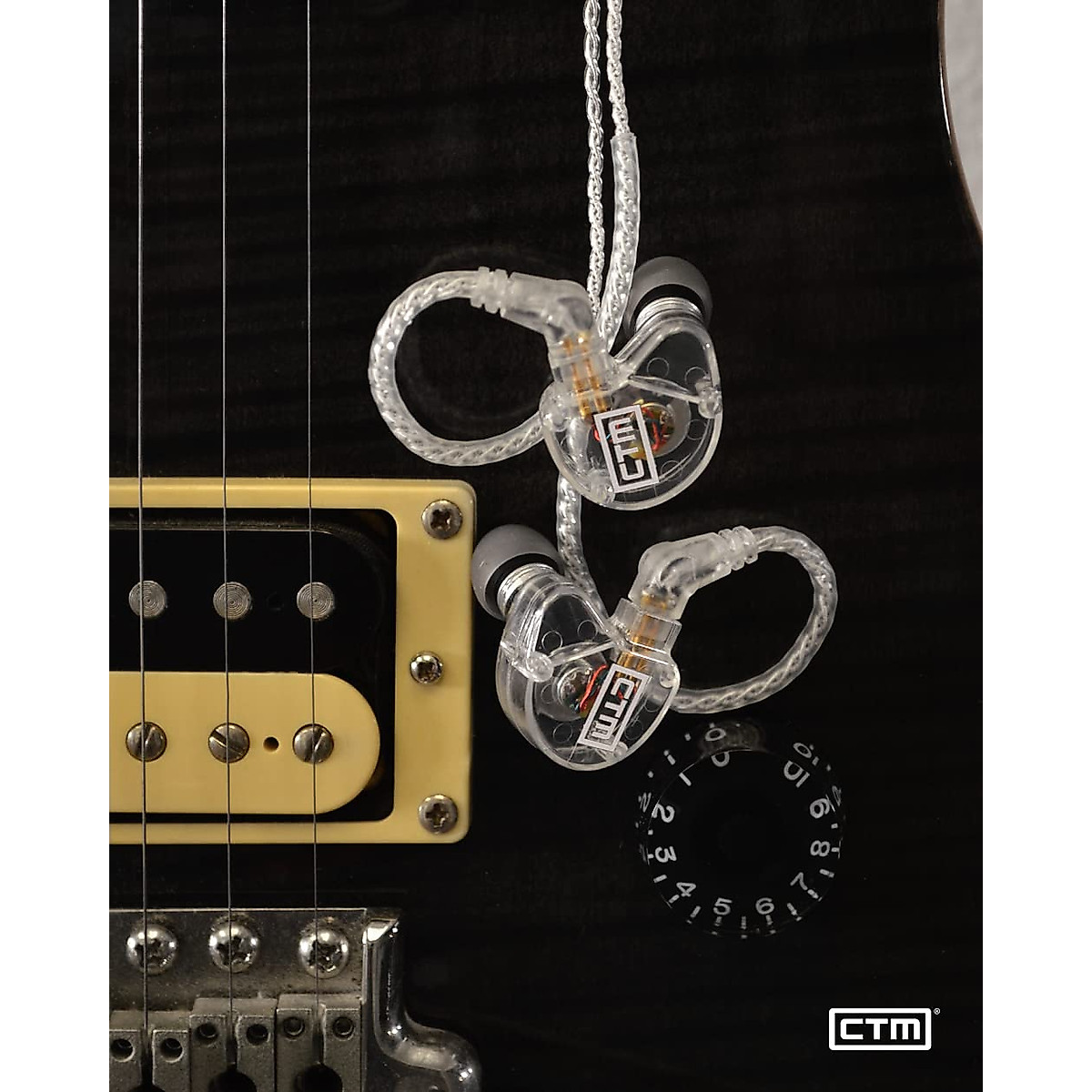 CTM CE110 - Pro Isolating Single Driver Wired Earphones by Clear Tune Monitors Titanium Coated Dynamic Driver Detachable Cable High Fidelity in-Ear Monitor