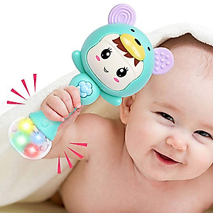 Sucker Wheel Rotating Ferris Rattle Toy,Rotating Windmill Rattle for 6-12 Month Baby Infant Highchair Toy