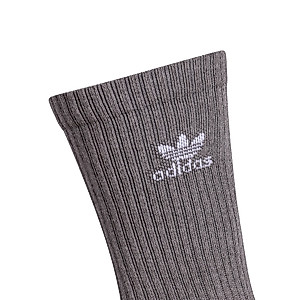 adidas Originals Dye Crew Socks (1-Pair), Botanical Grey/White, Large