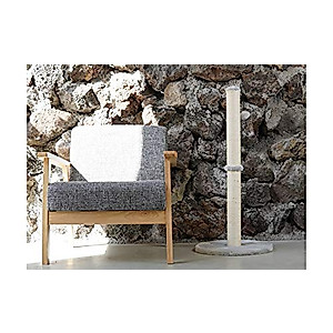 Kazura 29" Tall Cat Scratching Post, Cat Post Scratcher with Sisal Rope and Base Covered with Soft Plush,Cat Scratcher for Kittens(29 in Tall)