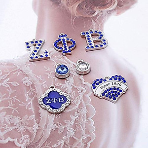 SEIRAA 7PCS Sorority Charms Finer Women Gift Collection for DIY Jewelry Making (DIY Charm)
