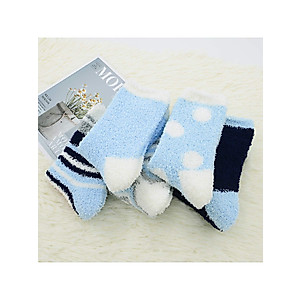 Century Star Womens Socks Fuzzy Socks Soft Fluffy Socks Winter Gifts Socks Sports Outdoor Sock Athletic Socks For Christmas 5 Pairs Blue