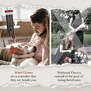 SteadStyle Dog Memorial Gifts for Loss of Dog, Pet Memorial Wind Chime, Loss of Dog Sympathy Gift, Pet Loss Bereavement Gifts in Memory of Dog Cat.