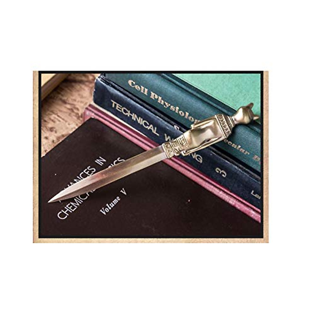 RY DISPLAY Metal Ancient Egyptian Totem Letter Opener Creative Office Gift for Historian Or Archaeologist (（Bronze） Anubis)