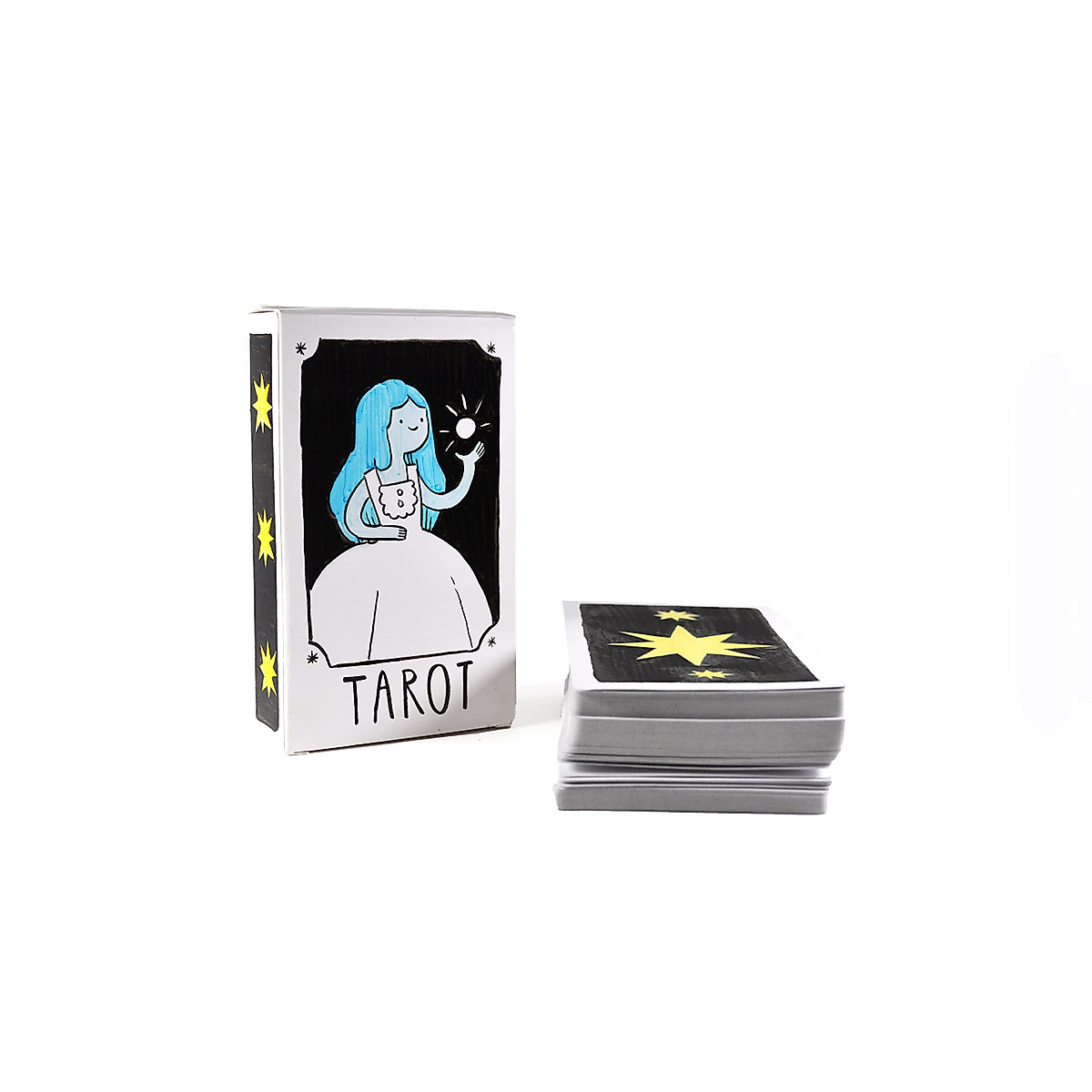 Apostrophe Games Tarot Size Blank Playing Cards (Matte Finish) 4.72" x 2.76", 80 Blank Cards and Blank Box, Flash Cards, Board Game Cards, Study Guide & Note Cards