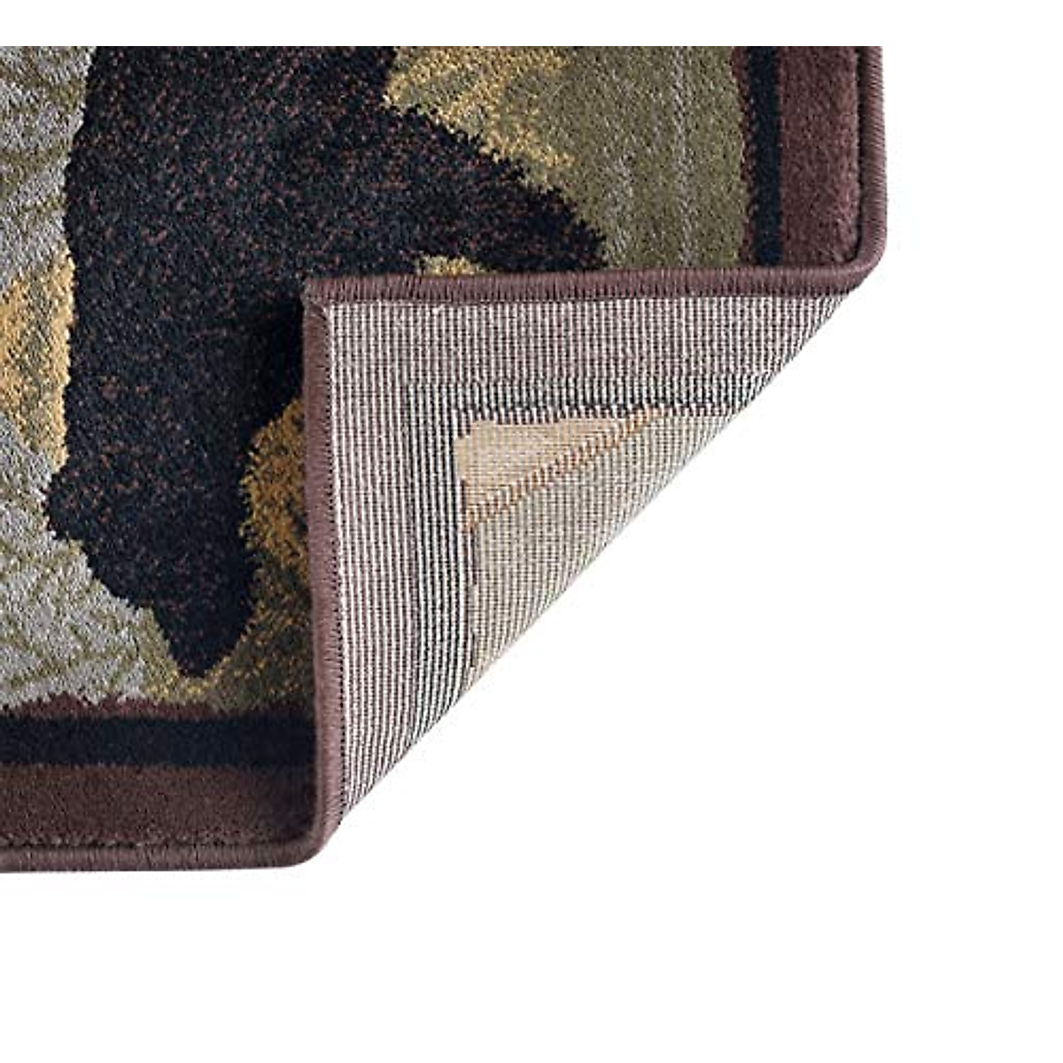 Homespun Cabin Multi-Color Large Area Rugs 9x12 for Living Room & Bedroom - Cabin, Lodge and Farmhouse Style Rustic Indoor Carpet