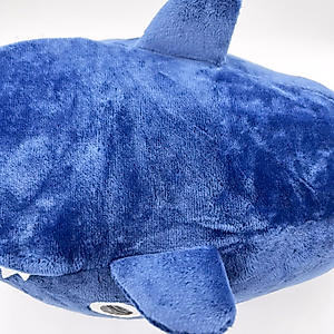 YJacuing 12in Anime One Piece Blue Whale Laboon Plush, Cute Cuddly Soft Stuffed Collectible Animal Plushie Doll Pillow Toy
