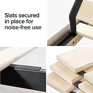 ZINUS Taylor Velvet Upholstered Platform Bed Frame with Split Headboard / Velvet Bed Frame / No Box Spring Needed / Easy Assembly, Latte, Queen