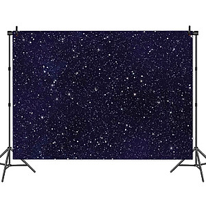 Night Sky Star Universe Space Starry Photography Backdrops Early 2000s Galaxy Stars Children Boy Girl Birthday Party Photo Background Newborn Baby Shower Banner Props 5x3ft
