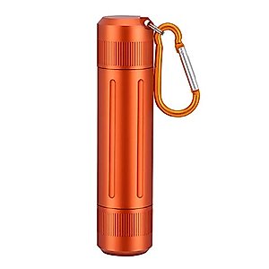 Smell Proof Container Airtight Stash Jar, Aluminum Alloy Herb Container Waterproof Storage Container with Carabiner, Multipurpose Smell Proof Jar for Outdoors