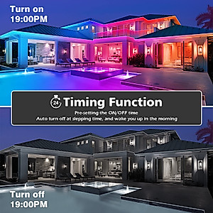 Aulimhti 60Ft Outdoor Waterproof LED Strip Lights,Music Sync RGB IP65 Led Lights with App Control and Remote,Color Changing Waterproof Led Rope Lights for Outdoor,Balcony,Roof,Garden,Stairs Party