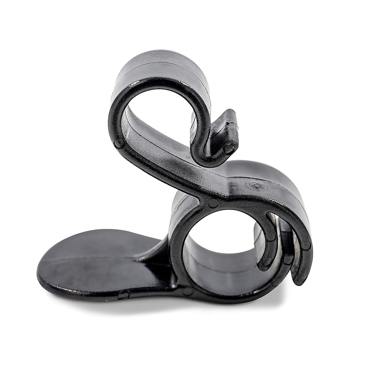 Camco RV Awning Valance Clips - Easily Hang Rope or Party Lights from Your RV's Awning Valance or Pop-Up Shelter - includes a Pack of (10) Clips (42709)