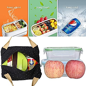 Joyfulife School Backpack for Girls Backpack with Lunch Box Lightweight Canvas Backpack Bookbags Set