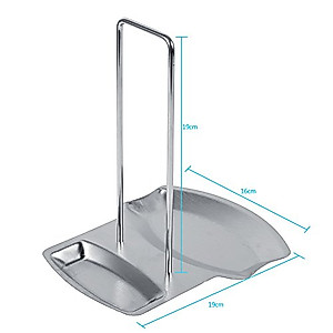 Pot Lid Stand Rack - 1Pc Home Kitchen Stainless Steel Spoon Holder Pot - for Cooking Spoon, Truner, Hot Pot Lids and Hot Pan Cover - Lid Shelf Cooking Rack Pan Cover Stand Hot