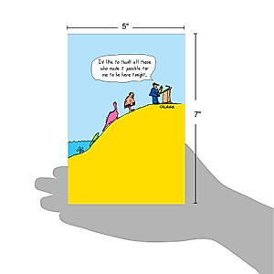 NobleWorks - Funny Congratulations Greeting Card - Cartoon Congrats Notecard with Envelope - Thanks Evolution C6192CGG