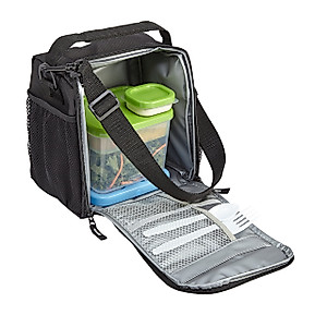 Rubbermaid LunchBlox Lunch Bag, Medium, Black Etch