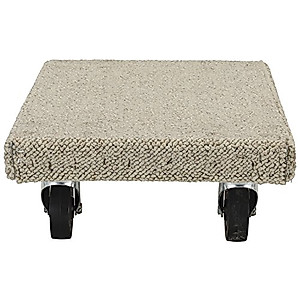 Vestil HDOSC-1624-12 Carpeted Hardwood Dolly, 1200 lb. Capacity, 16" x 24"