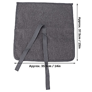 Knitting Needles Storage Bag, Portable Travel Crochet Hooks Organizer Rolling Knitting Needles Holder Case for Carrying Crochet Accessories(Gray)