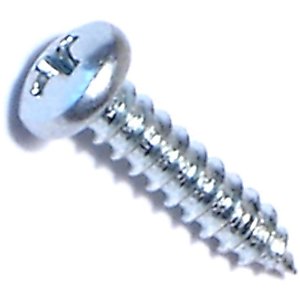 Hard-to-Find Fastener 014973297381 Phillips Pan Sheet Metal Screws, 4 x 1/2, Piece-100, zinc