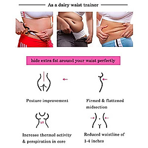 GainKee Corset Waist Trainer for Women-(6X-Large, Belt) Neoprene Workout Sweat Vest Body Shaper