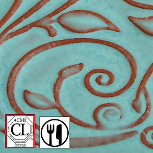 AMACO Opalescent Glaze, Bluebell O-20, 1 Pint