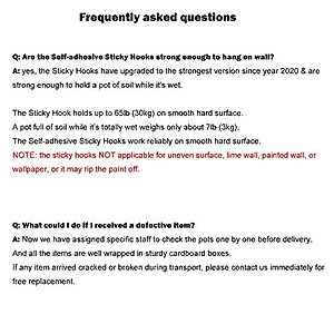 4 Pack Resin Wall Hanging Planter Pot Vertical Garden Living Wall Mount Window Hang Indoor Outdoor Plant Flower Basket for Kitchen Herbs Balcony Railing Shelf Fence Bedroom Trellis Decor Modern White