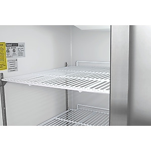 Central Exclusive Commercial Refrigerator, 2 Door Stainless Steel Reach In, Solid doors - 54" W 49 Cu Ft. (69K-032)