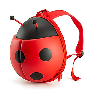 Kiddietotes Ladybug Backpack for Toddlers, and Children - Perfect for Daycare, Preschool, Kindergarten, and Elementary School
