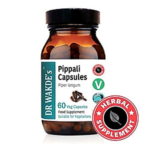 DR WAKDE'S Pippali Capsules (Long Pepper, 60 Veg Caps, Plant-Based Supplement, Ayurvedic Herb, All Natural, Vegan)